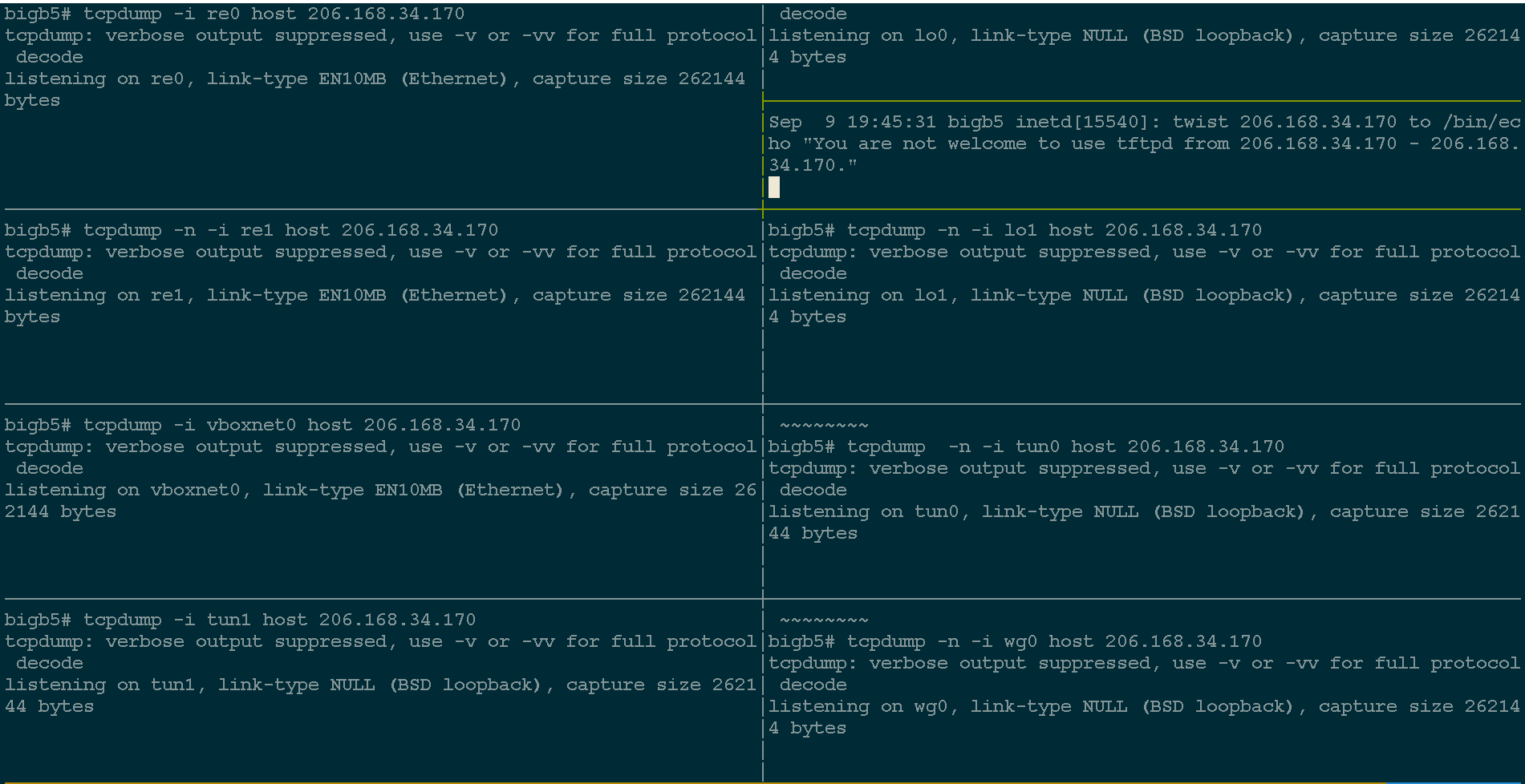 Strange Tftp Traffic Not Captured Using Tcpdump The Freebsd Forums