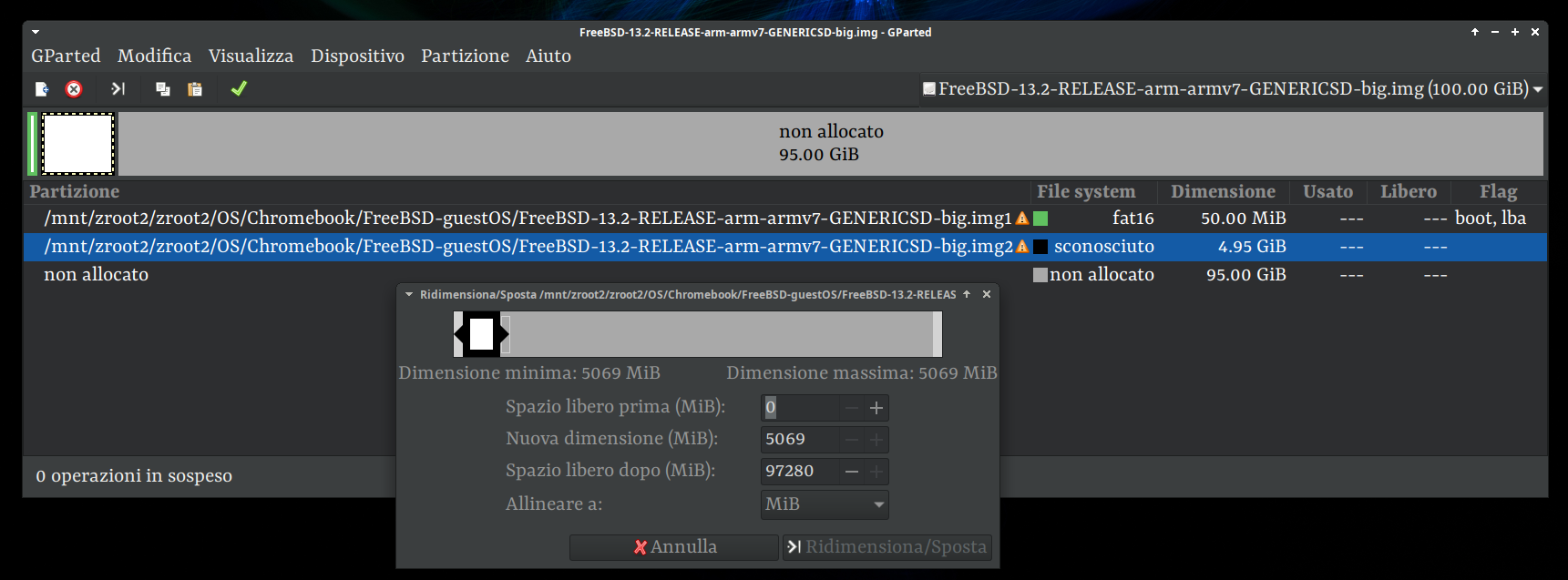 Solved - How to resize the space offered by the image file called "FreeBSD-13.2-RELEASE-arm ...